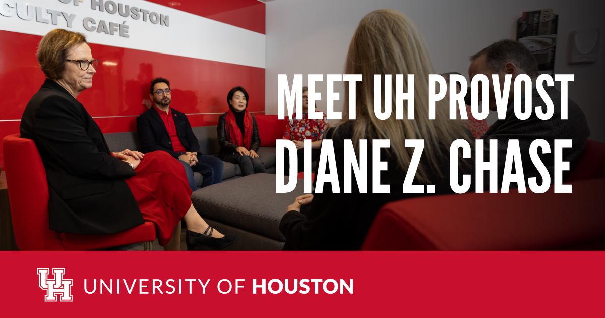 Meet UH Provost Diane Z. Chase